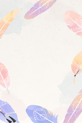 Rectangular bohemian style border Royalty Free Vector Image