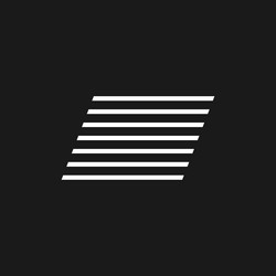 Aesthetics retrowave striped square synthwave Vector Image