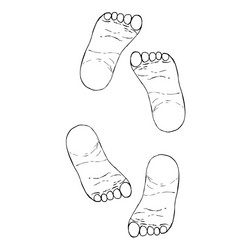 Baby Feet Coloring Page