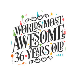 Happy Birthday 36th Vector Images (over 170)