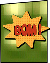 Cartoon green yeah Royalty Free Vector Image - VectorStock