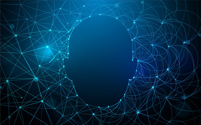 Artificial intelligence concept machine mind Vector Image