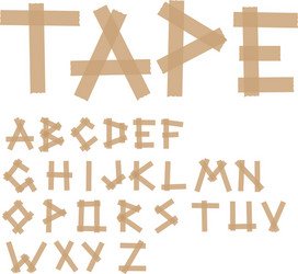 Alphabet tape Royalty Free Vector Image - VectorStock