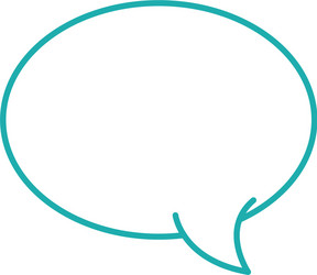 Color oval chat bubble art text message Royalty Free Vector