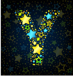 Letter star h Royalty Free Vector Image - VectorStock