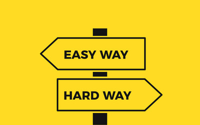 Simplify complex process background simple idea Vector Image