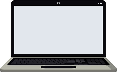 Laptop computer technology frontview Royalty Free Vector