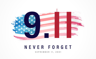 National day of remembrance 911 september 11 Vector Image
