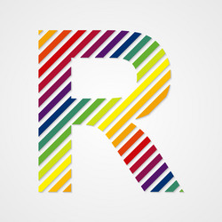 Letter R Rainbow Vector Images (over 540)