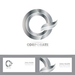 Delicious silver logo Royalty Free Vector Image