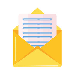 Envelope mail open Royalty Free Vector Image - VectorStock