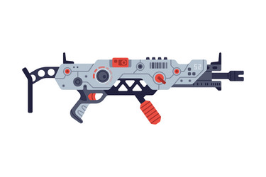 Fantastic weapon and raygun as destructive energy Vector Image