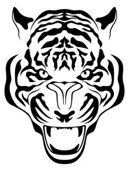 Tiger Outline Teeth Vector Images (over 190)