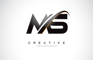 As a s brushed letter logo design with creative Vector Image