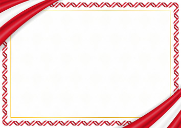 Elements ribbons and frames with flag colors peru Vector Image