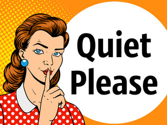 Please Keep Quiet Sign Vector Images (over 240)