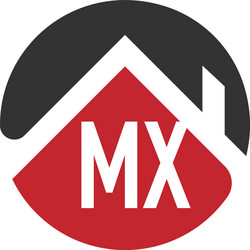 Initial letter mx home logo design template Vector Image