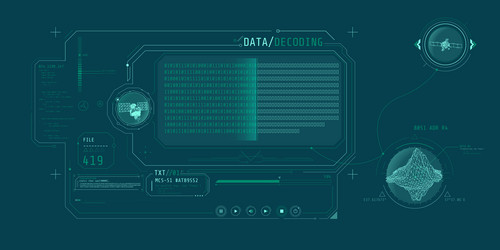 Interface For Decoding Satellite Data About An Vector Image