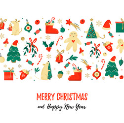 Christmas design elements Royalty Free Vector Image