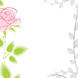 Elegant Yellow Rose Border Royalty Free Vector Image