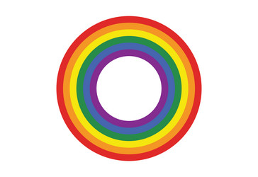 Pride with a long flag shape rainbow color lgbt Vector Image