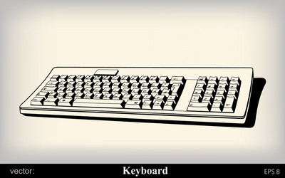 Computer Keyboard Keys Vector Images (over 16,000)