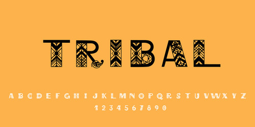 Font Aztec Typeface Vector Images (49)
