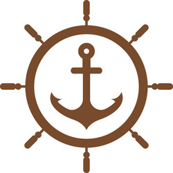 Anchor logo design template Royalty Free Vector Image