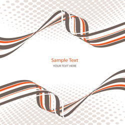 Wavy double lines form a decorative rectangular Vector Image