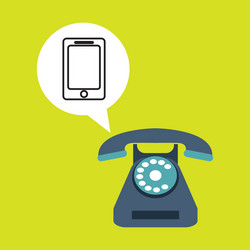 Call center design global communication flat Vector Image