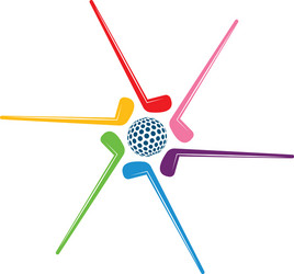 Golf template icon Royalty Free Vector Image - VectorStock