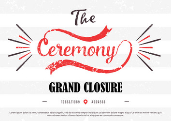Grand opening banner template advertising design Vector Image