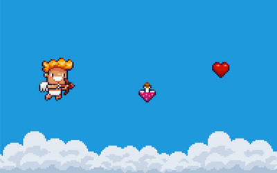 Pixel art cupid Royalty Free Vector Image - VectorStock