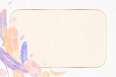 Rectangular boho style frame Royalty Free Vector Image