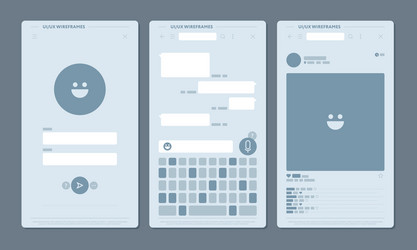 User profile ui element template Royalty Free Vector Image