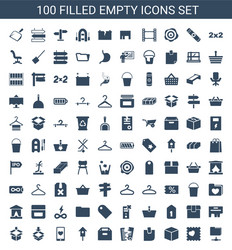 Empty icons Royalty Free Vector Image - VectorStock