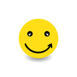 Funny happy cute happy smiling banana flat Vector Image
