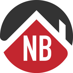Initial letter nb building logo design template Vector Image