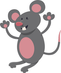 Mouse cartoon little house mice Royalty Free Vector Image