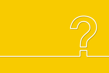Orange question mark background with text space Vector Image