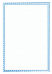 Simple blue frame border with protective mesh Vector Image
