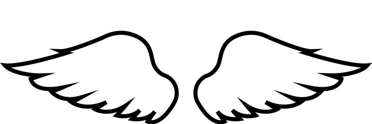 Angel wings icon Royalty Free Vector Image - VectorStock