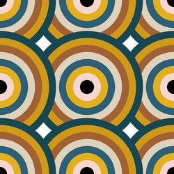 Geometric circle pattern color palette circles Vector Image