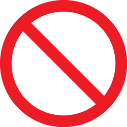 Do not symbol Royalty Free Vector Image - VectorStock