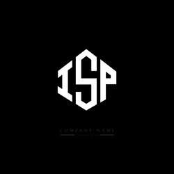 Isp logo letter design Royalty Free Vector Image