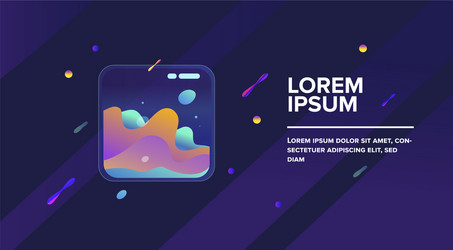 Gradient flat web landing page design Royalty Free Vector