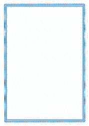 Simple blue frame border with gear wheels Vector Image