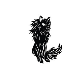 Tribal Wolf Tattoo Design