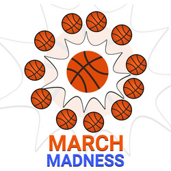 March madness Royalty Free Vector Image - VectorStock