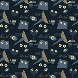 Absurd concept seamless pattern Royalty Free Vector Image